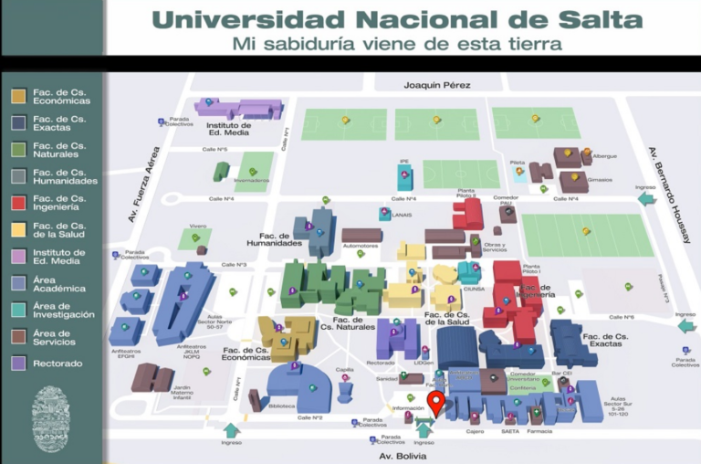 Plano del Campus - Universidad Nacional de Salta