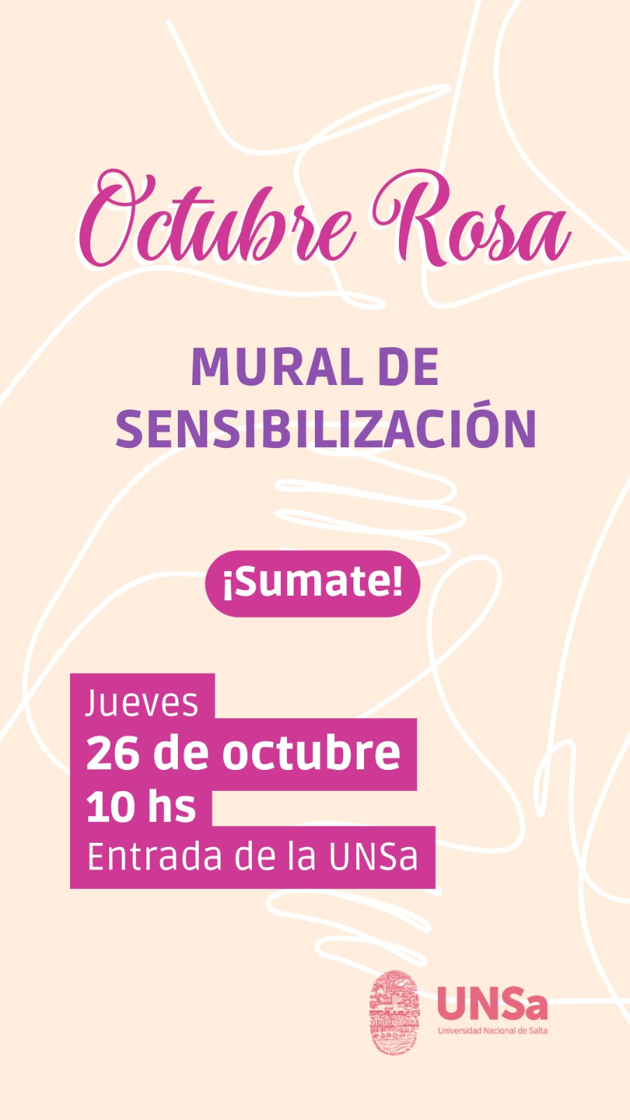 Campaña “Octubre Rosa” en la UNSa para concientizar sobre el cáncer de ...